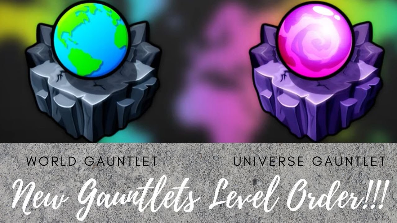 Geometry Dash - World Gauntlet and Universe Gauntlet Level Order Reveal! - YouTube