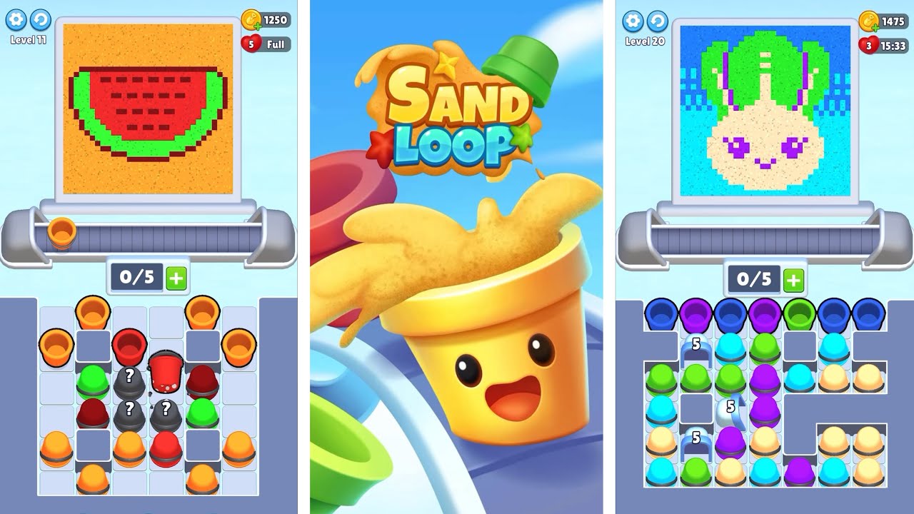 Sand Loop Levels 1-20 Gameplay - YouTube