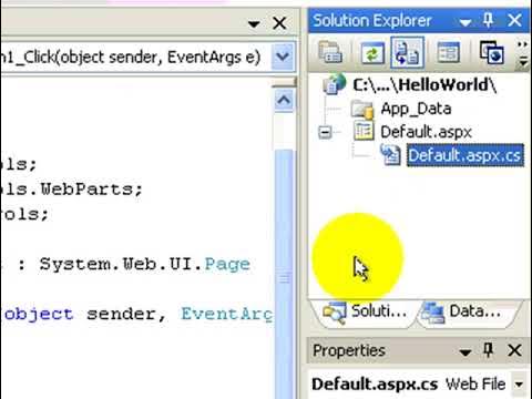 01 Getting Started with Visual Web Developer 2005 Express Edition - YouTube