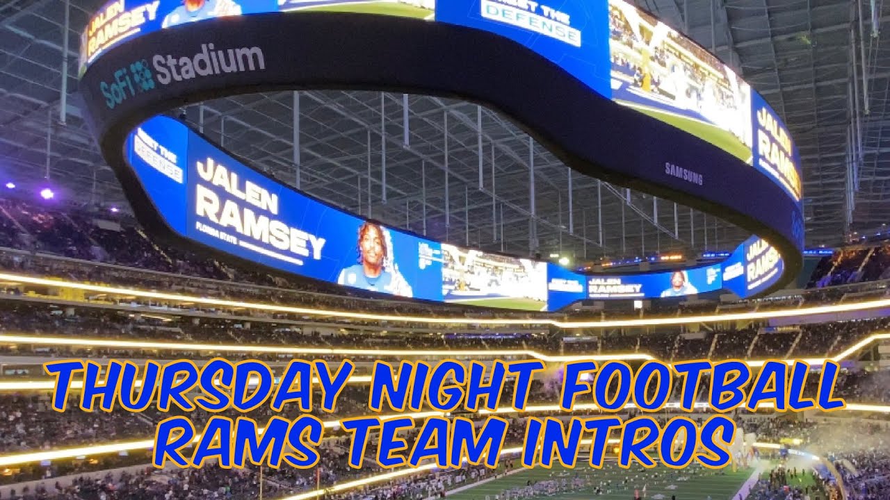 Inside SoFi in 4K | L.A. Rams Team Intros on THURSDAY NIGHT FOOTBALL ...