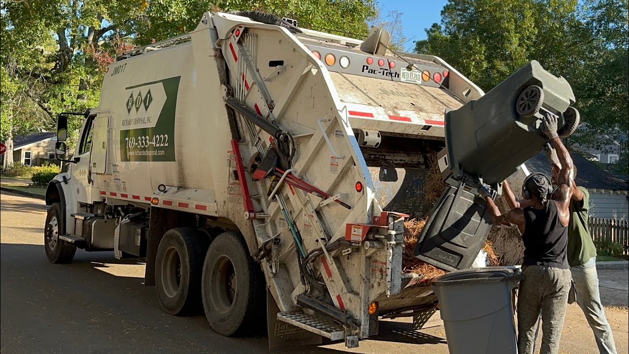Richard Disposal Freightliner M2 Pac Tech Rear Loader Garbage Truck in ...