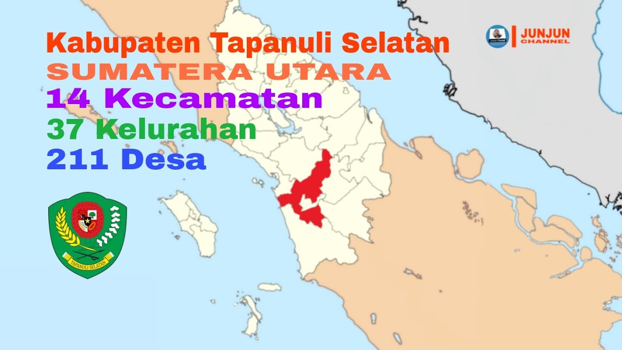 Kabupaten Tapanuli Selatan, Sumatera Utara, 14 Kecamatan, 37 Kelurahan ...