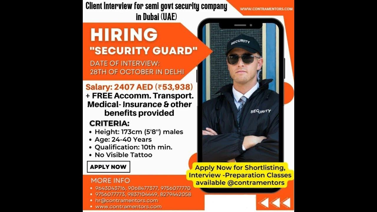 Dubai Security Job Salary 53000 YouTube dubai-security-job-salary-53000-youtube