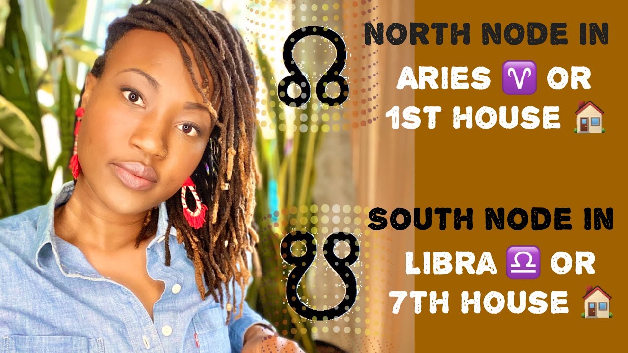 ⬆️🌙⬇️ North Node in Aries ♈️ or 1st House South Node in Libra ♎️ or 7th House // Astrology ...