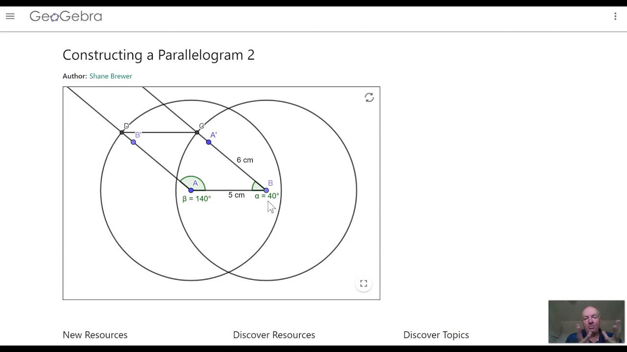 First Geogebra Activity - YouTube