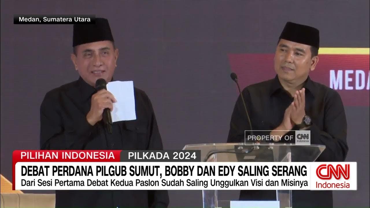 Debat Perdana Pilgub Sumut, Bobby Dan EdY Saling Serang - YouTube