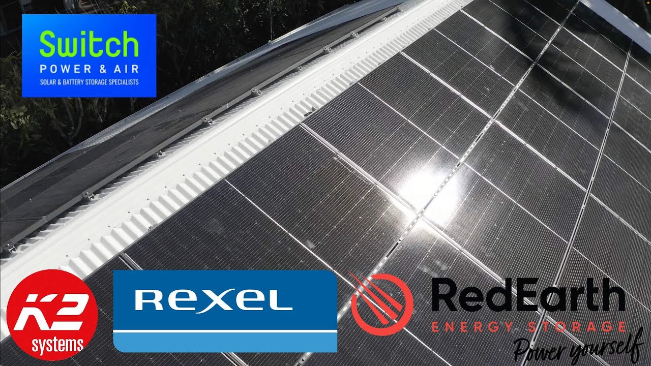 K2 SYSTEMS railless solar & RED EARTH ENERGY battery installed by ...