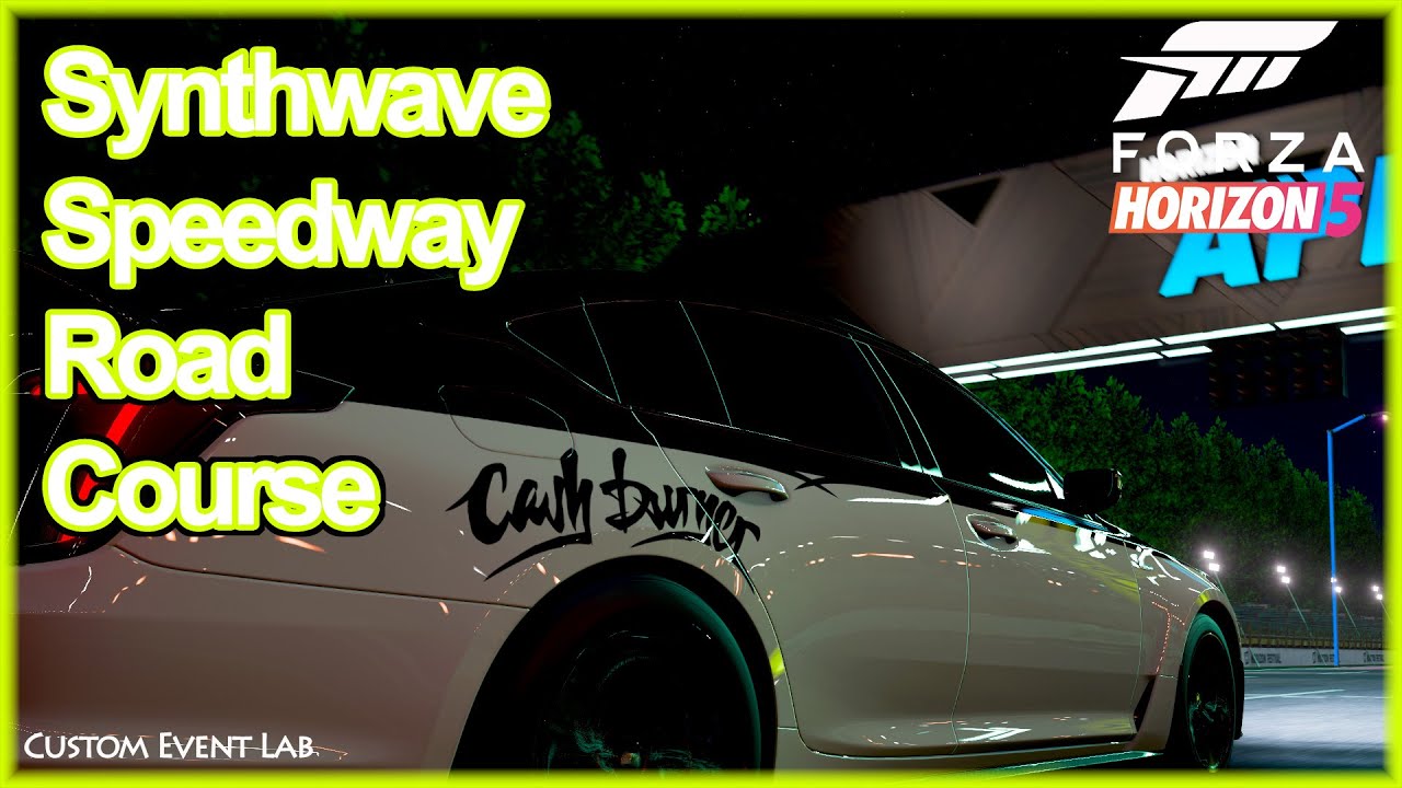 SYNTHWAVE SPEEDWAY ROAD COURSE- CUSTOM EVENT LAB - DARNYFLARSHNIFT ...