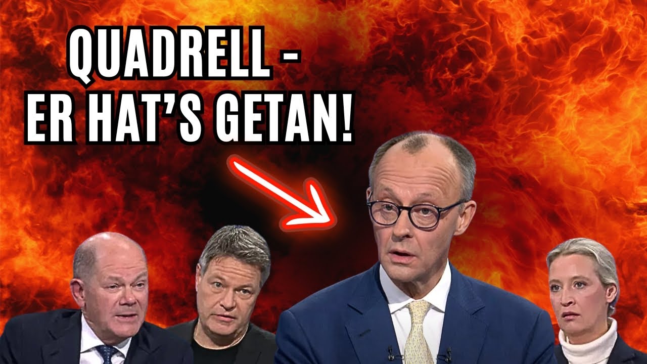 Quadrell: Merz & Scholz explodiert - Knallharte Rhetorik Analyse - YouTube