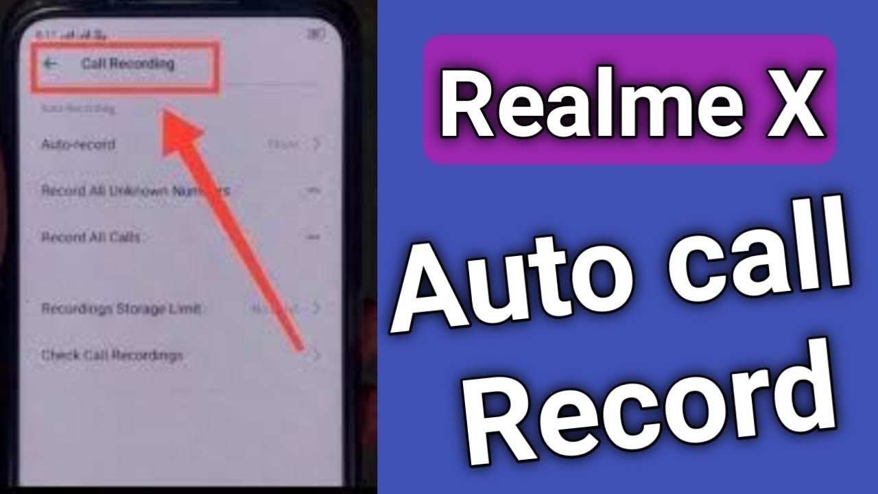 Realme X call Recording setting & Recording files Location | Auto call ...