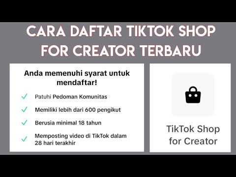 Cara Daftar Tiktok Shop for Creator Terbaru 2025 - YouTube