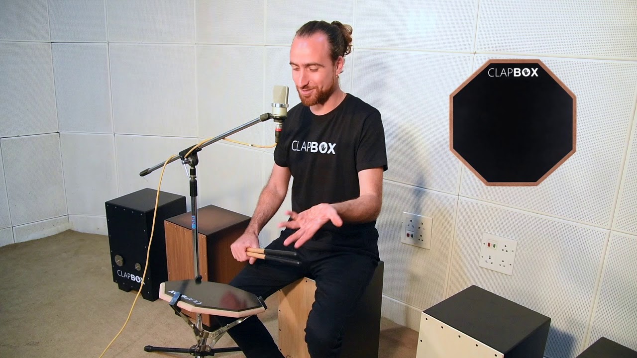 Clapbox Drum Practice Pad - 12 inches, Black - By Elad Kimchi - YouTube
