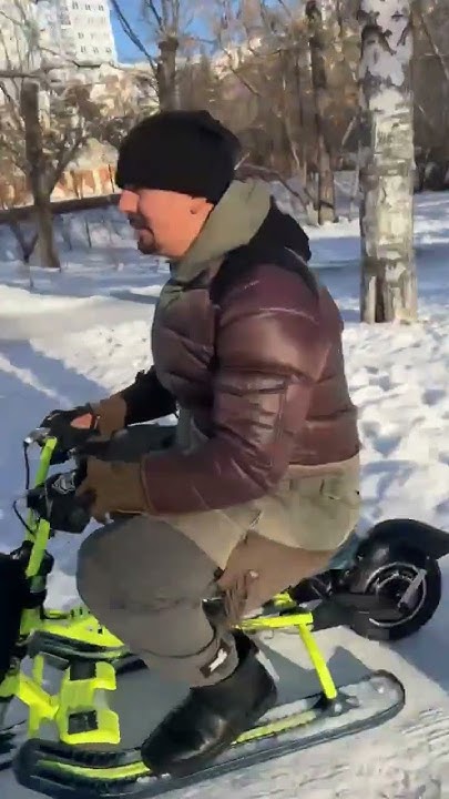Детский электро снегокат - YouTube