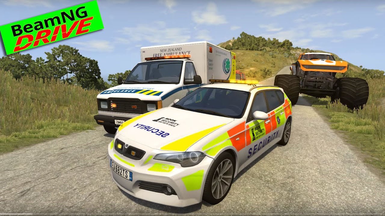 Monster Truck, Police car, Ambulance, Fire Truck Crazy Vehicle High ...