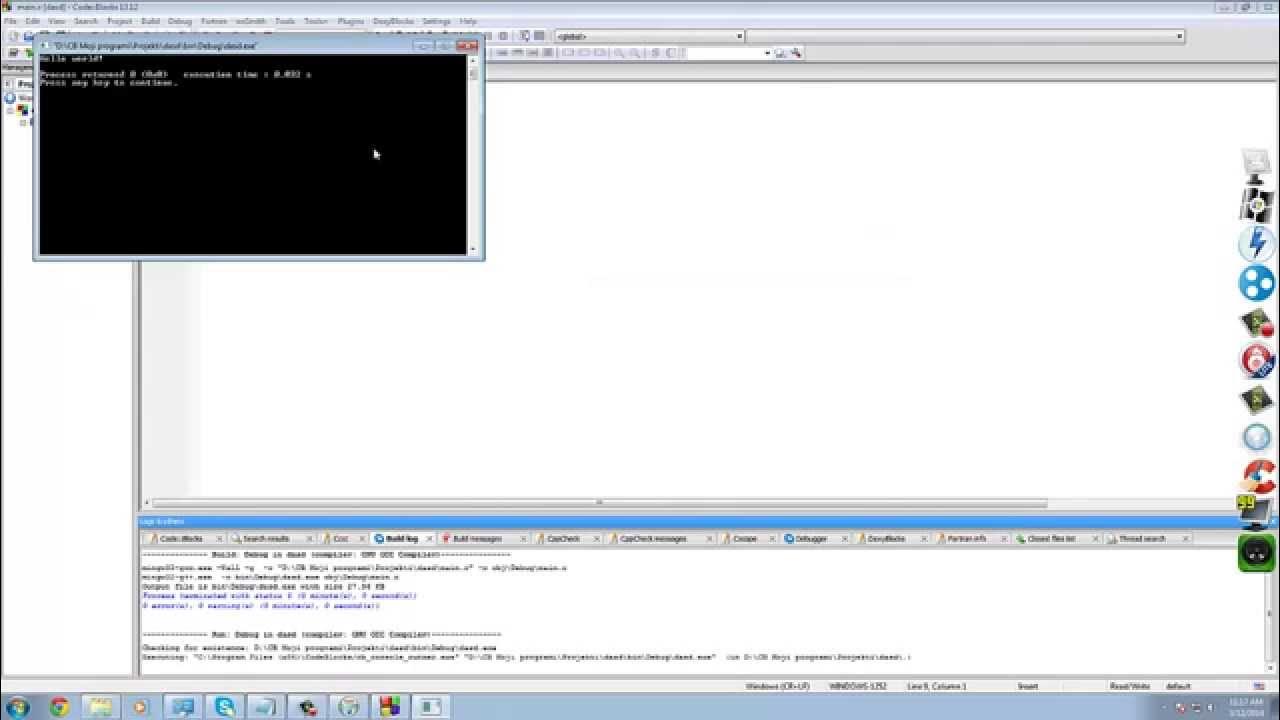 How to install CodeBlocks 13.12 with Compilers [GCC] - YouTube