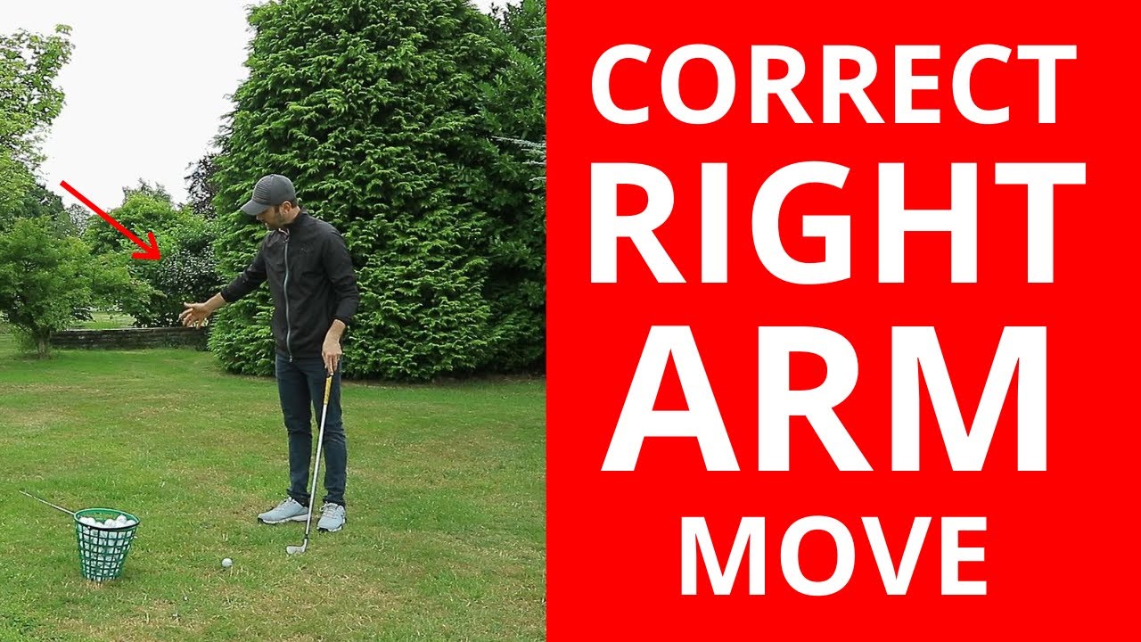 HOW TO USE YOUR RIGHT ARM CORRECTLY IN THE GOLF SWING - YouTube