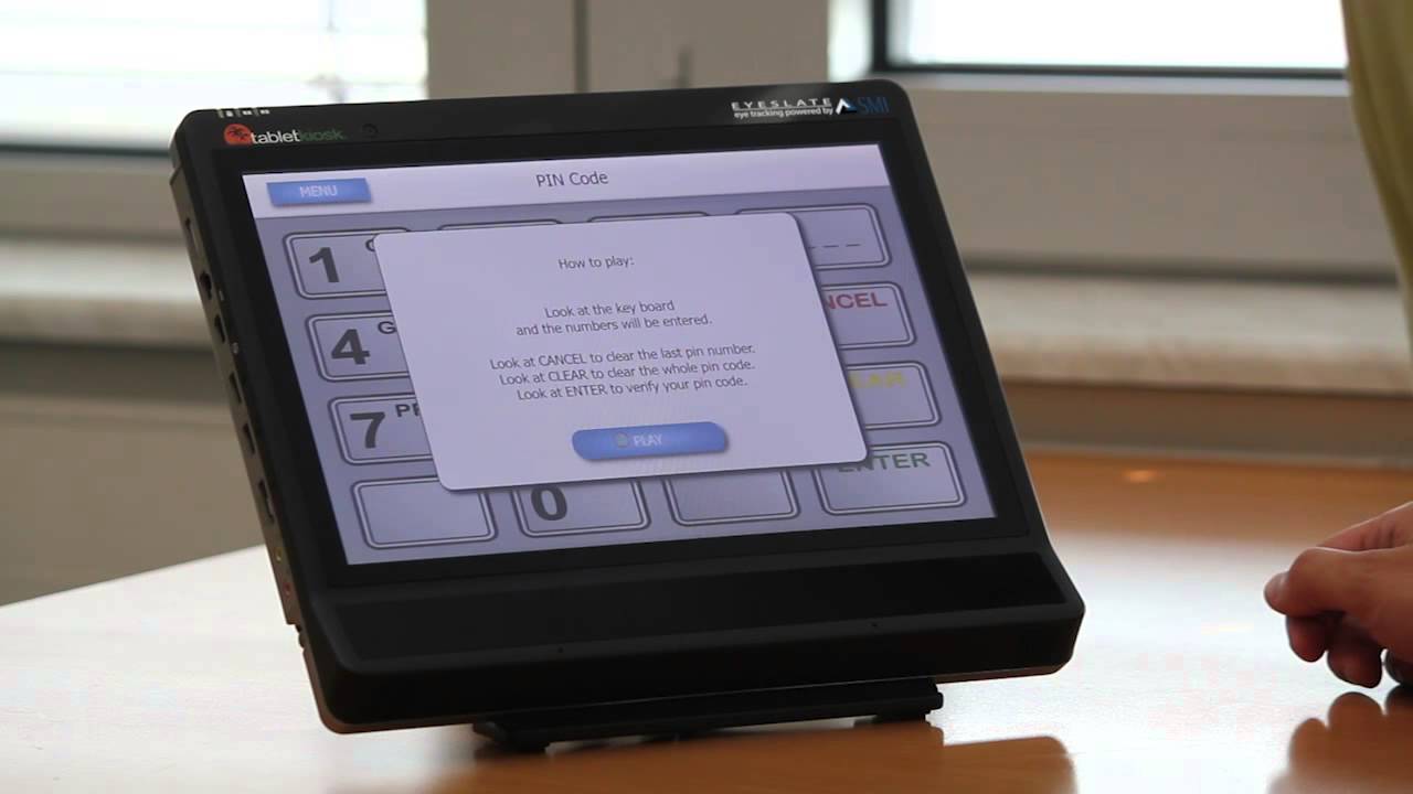 Overview and demo of the Sahara EyeSlate Tablet PC with integrated eye ...