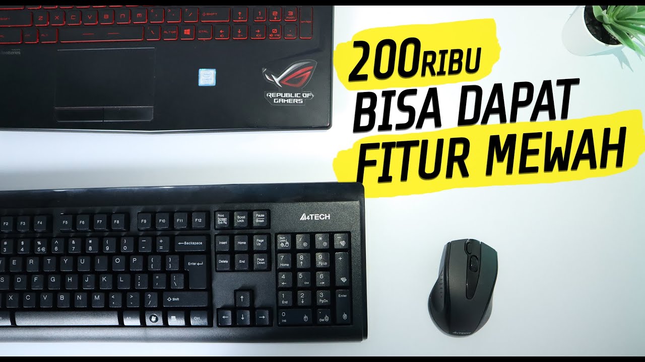 Keyboard dan Mouse Wireless ini Lebih Dari Logitech? A4Tech 6100F - YouTube