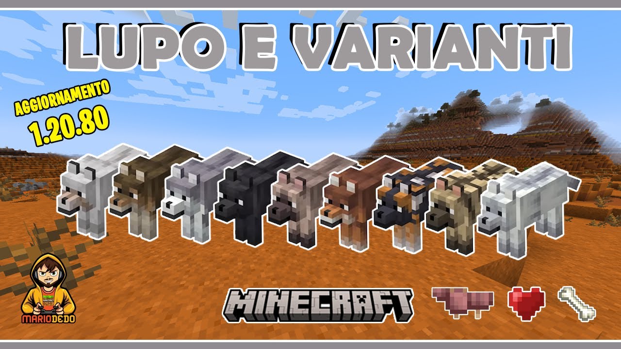 Lupo e Varianti Minecraft - Lupi Minecraft - Guida Lupi Minecraft - 1. ...