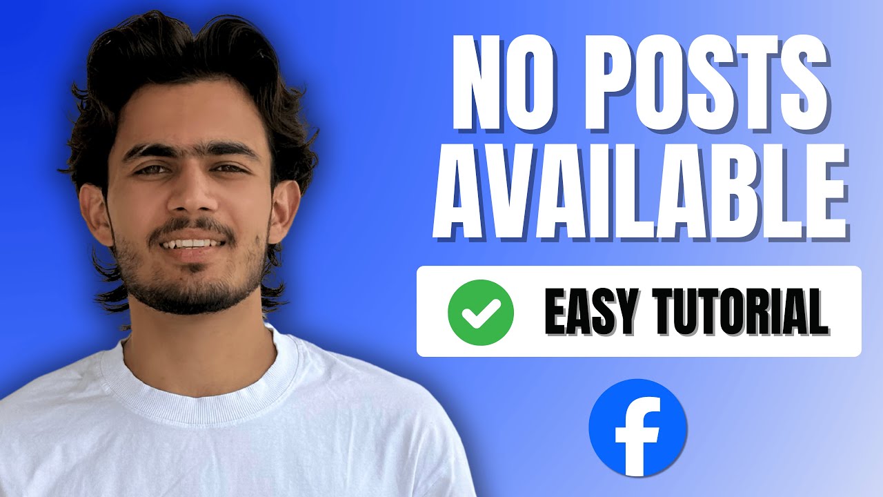 How To Fix Facebook No Posts Available Problem 2025 - YouTube