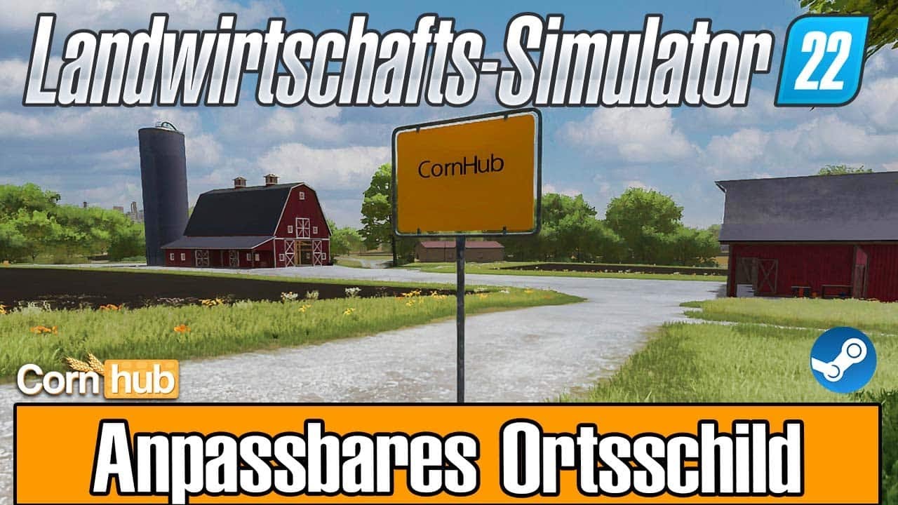 LS22 Mods - Anpassbares Ortsschild - LS22 Modvorstellung - YouTube
