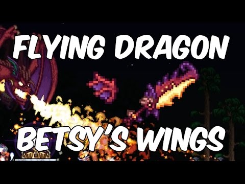 Terraria 1.3.4 FLYING DRAGON & BETSY'S WINGS! | Winners Announced! | PC ...
