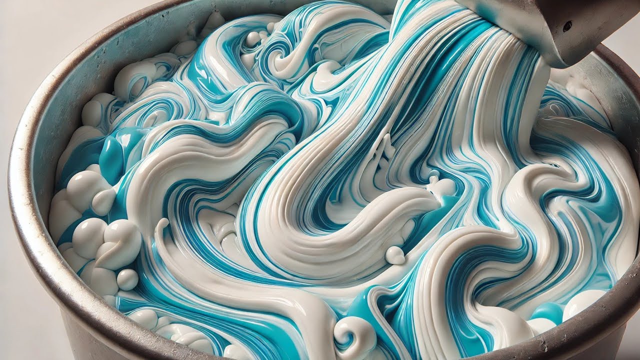 Silicone rubber color mixing process ( Sky Blue ) - YouTube