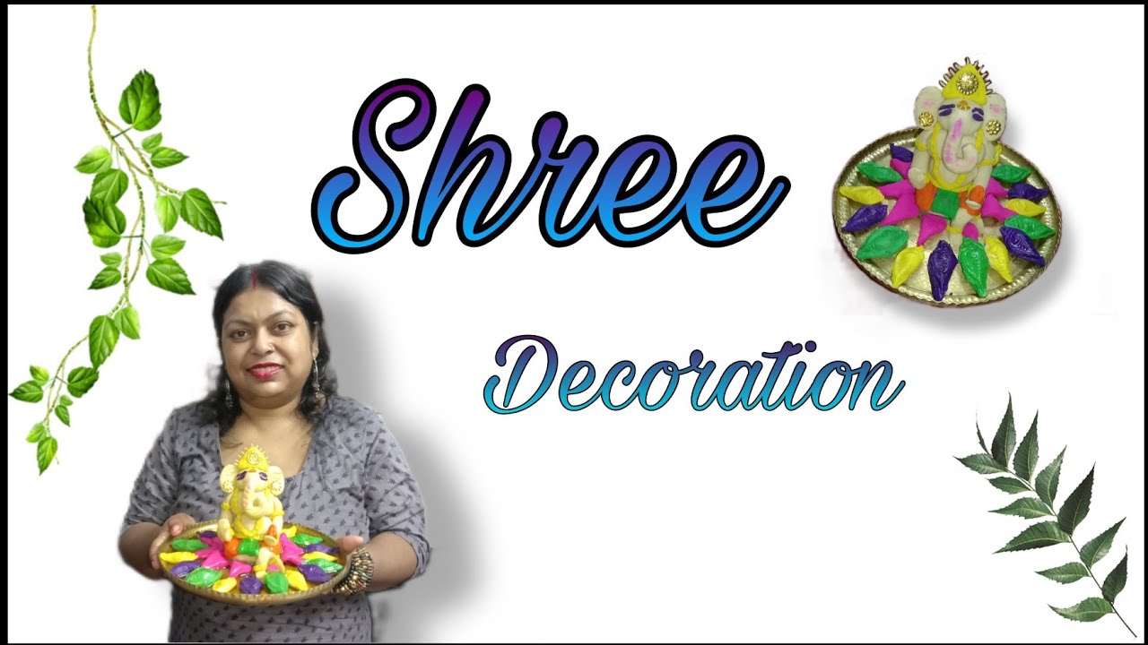 How to make Shree in Puja & wedding#Shree decoration tutorial#Shree ...