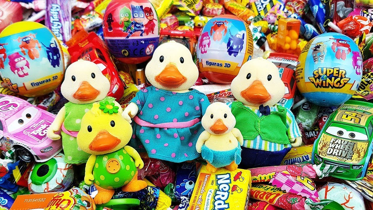 Surprise Candy Party Opening! And Five Little Ducks Nursery Rhymes ...