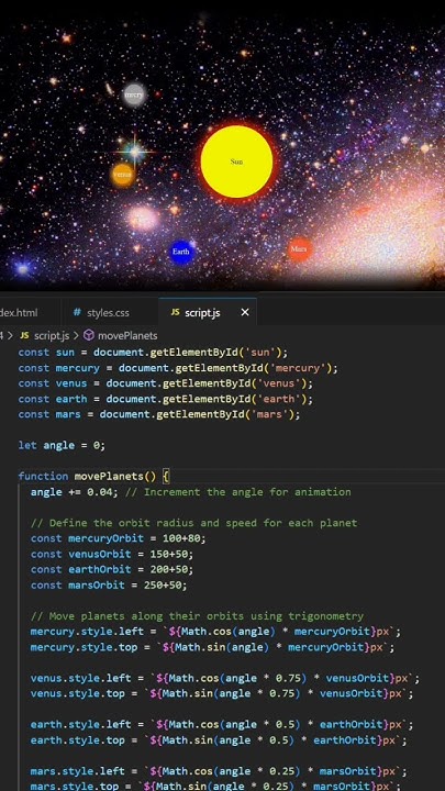 sun family rotate in 360° using html CSS JavaScript #webdesign #webdevelopment - YouTube