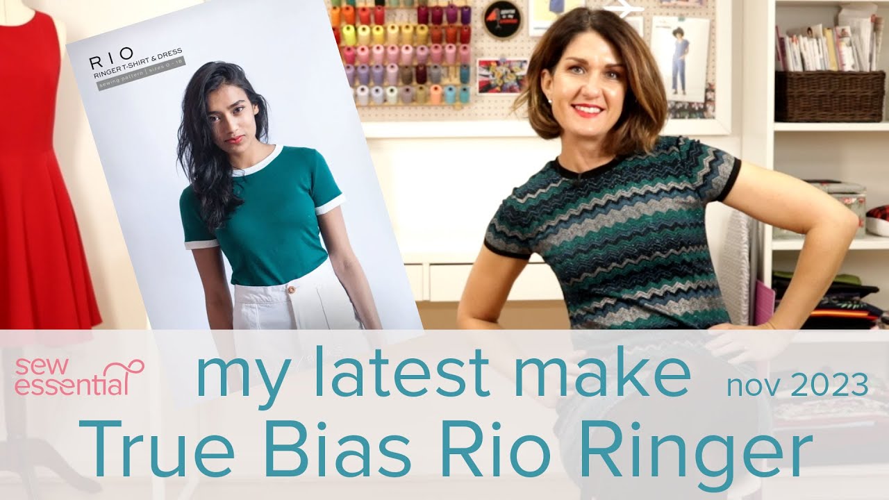 My Latest Glitzy Party Dress Make - True Bias Rio Ringer - YouTube