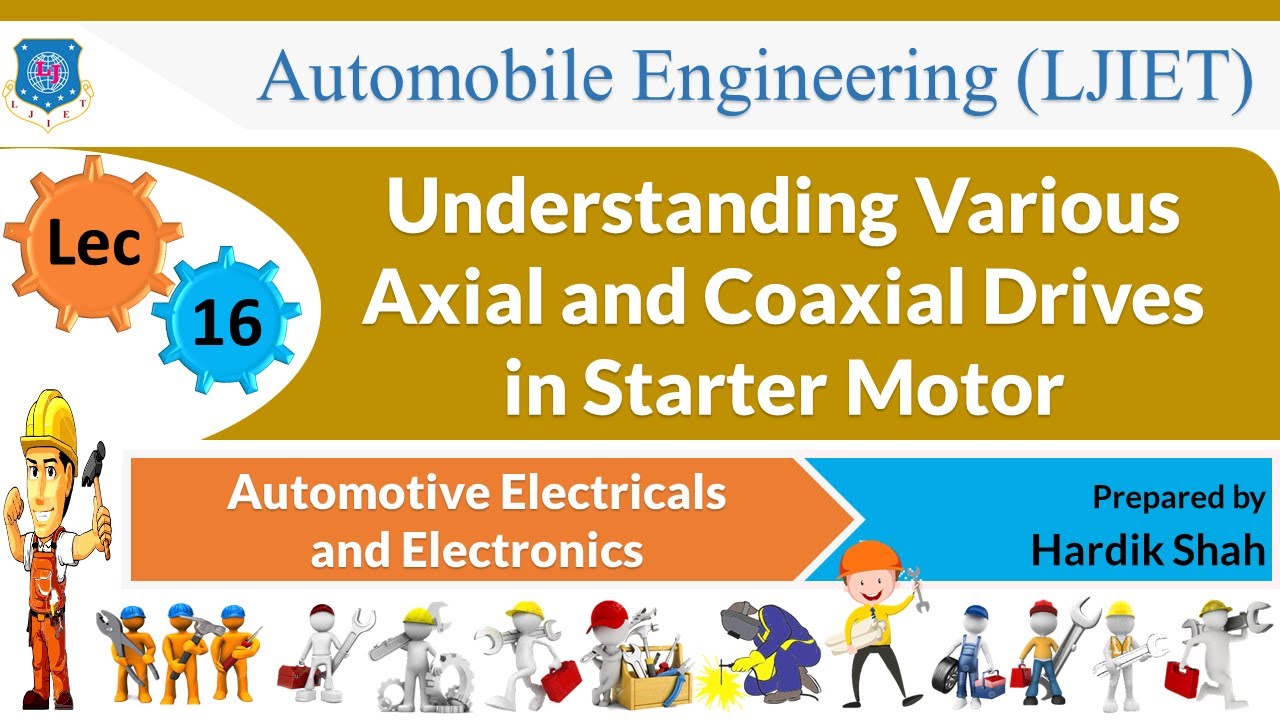L 16 Axial and Coaxial Drives In Starter Motor| Automotive Electricals ...