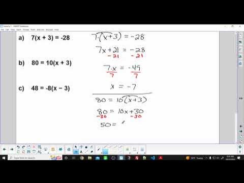 Solving Linear Equations - Using Distributive Property - (L1) - YouTube