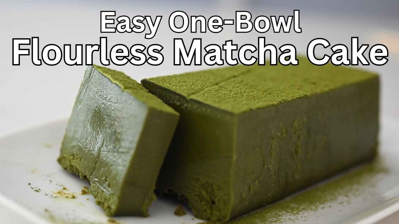 One-Bowl Easy Flourless Matcha Cake Recipe | Valentine's Day Recipe for ...