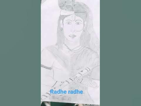 radhe Krishna sketch.radhe radhe ... sketch master - YouTube