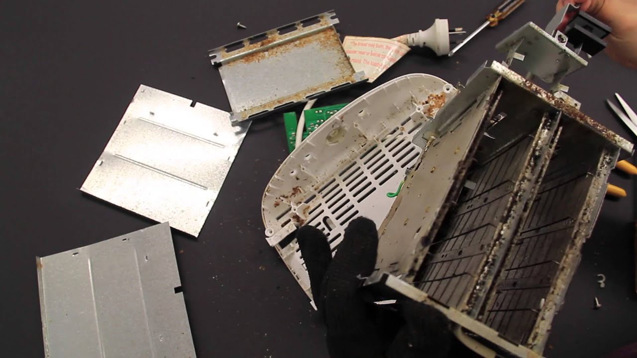 Bread Toaster Disassembly - YouTube