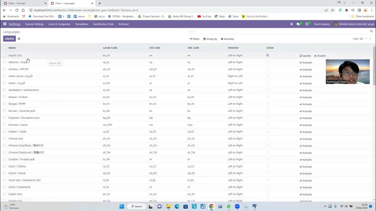 [Odoo 16] Mengubah Date Format and Decimal Separator - YouTube