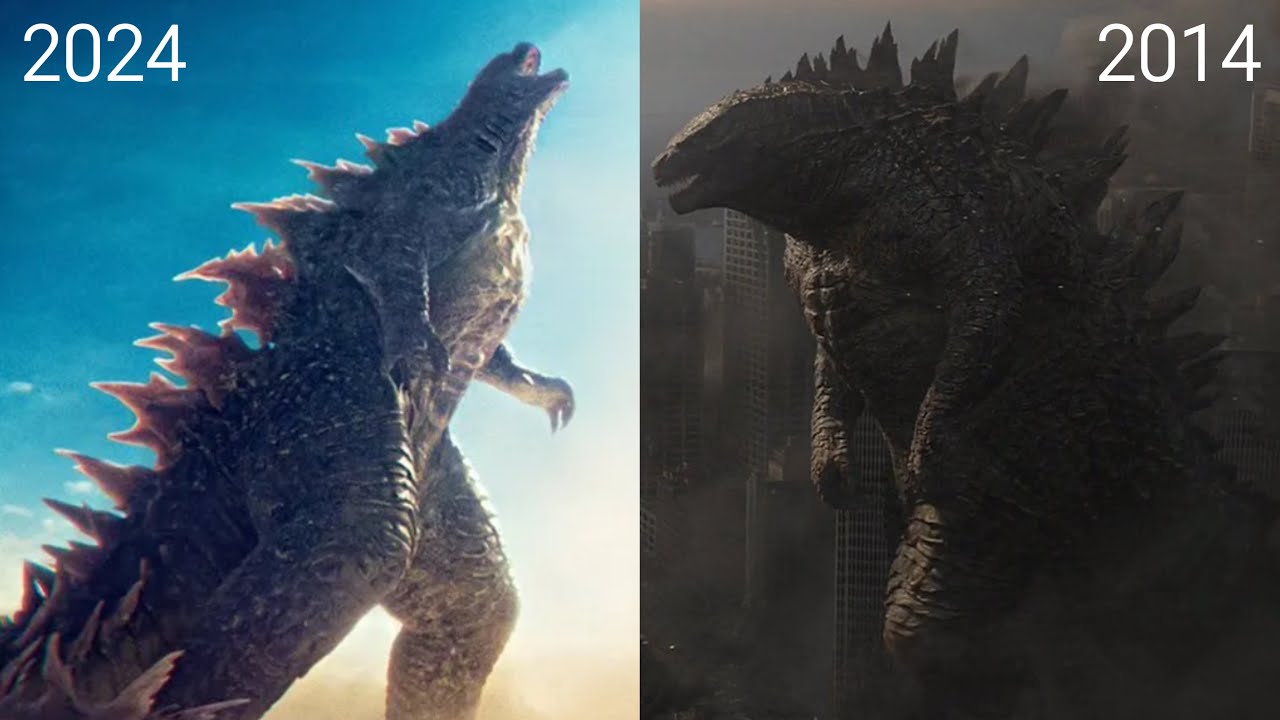 Godzilla running Evolution (2014-2024) - YouTube