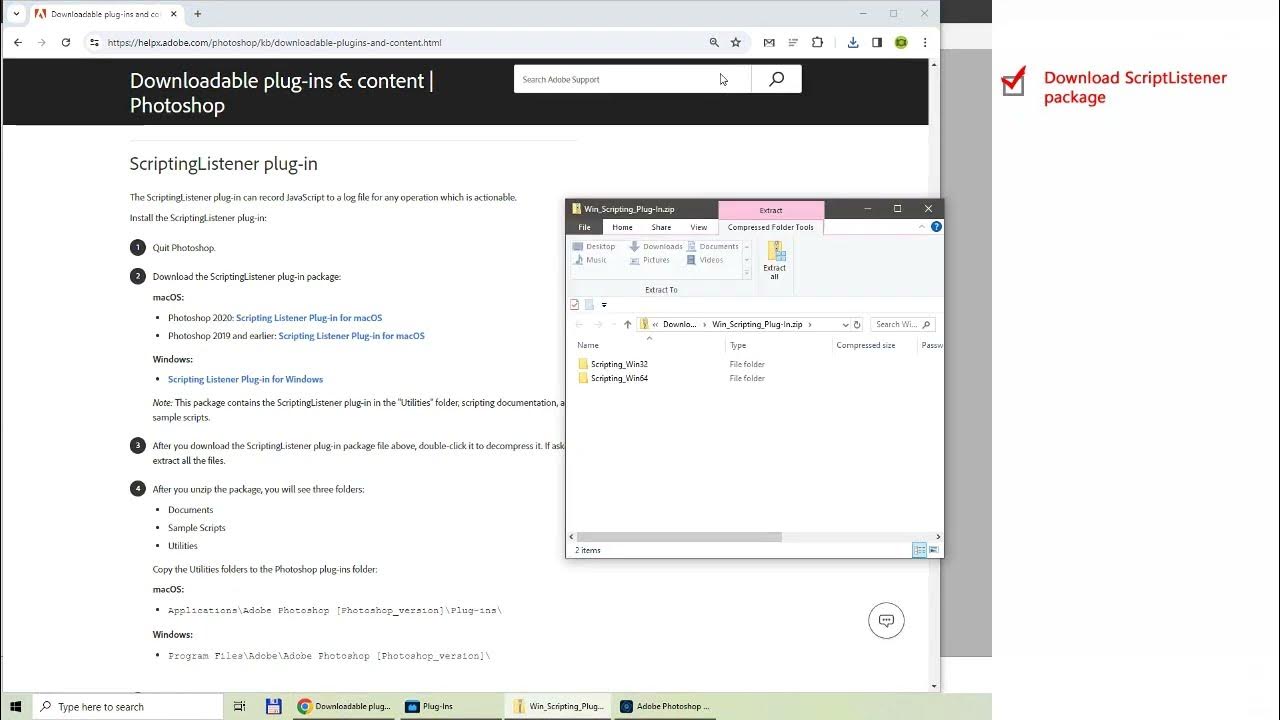 Elements+ Macros (part 0): Install Scripting Listener Plug-In in PSE - YouTube