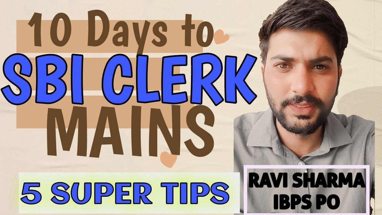 Sure shot way to crack SBI CLERK MAINS 2023 | 10 Days 5-Point Super ...