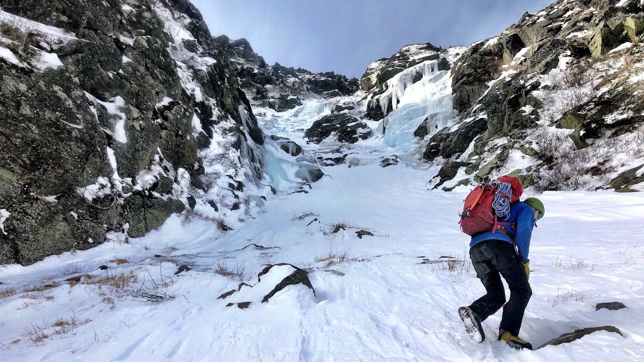 Odell’s Gully, Huntington Ravine 12.01.19 | Mount Washington ice ...