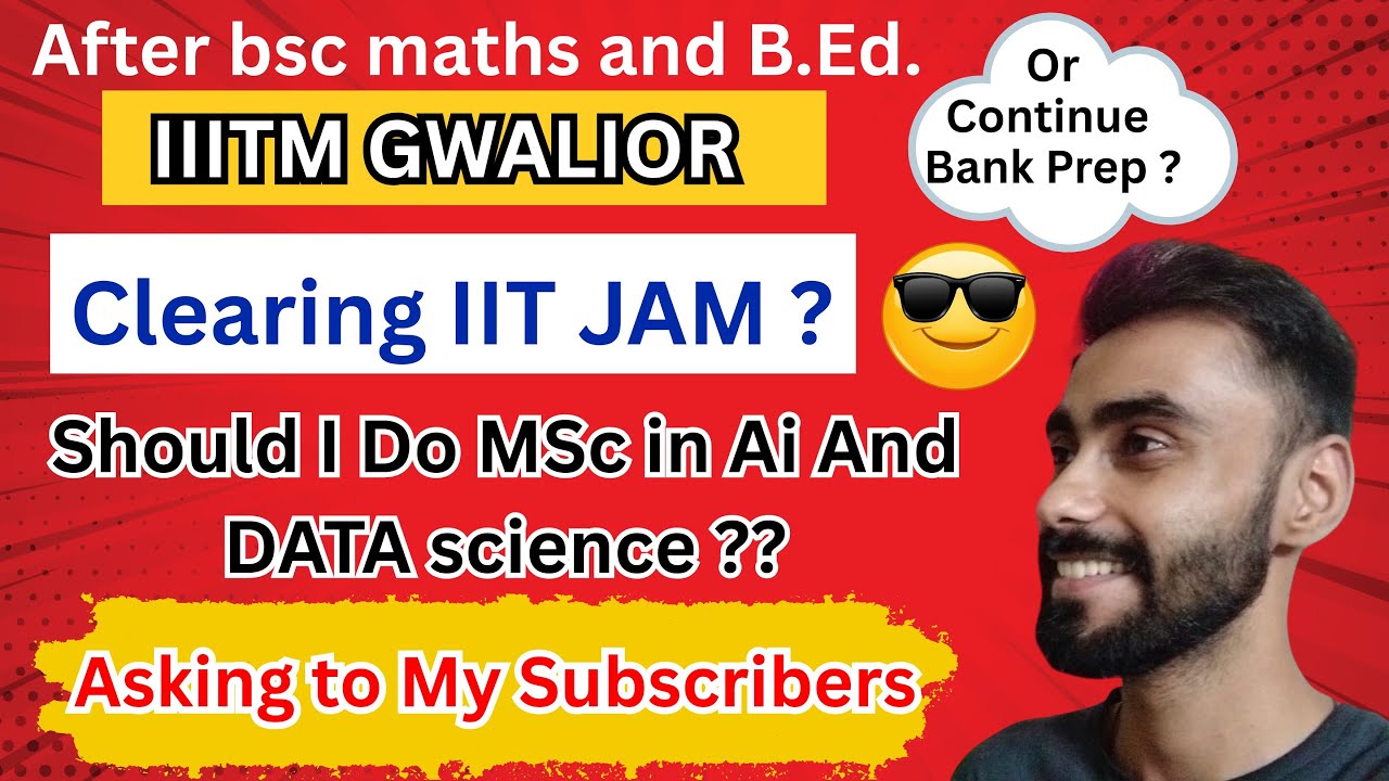 Finally IIITM Gwalior 🔥 Msc in Ai and Data science Seat (IIT JAM ...