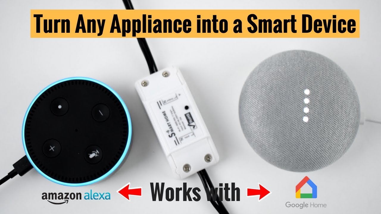 Smart WIFI Switch with Amazon Alexa and Google home - YouTube