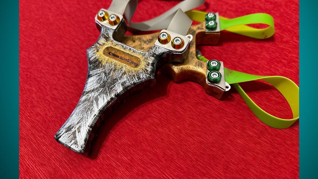 Slingshot | Two Homemade Hunting Slingshots With 100% Precise Sight ...