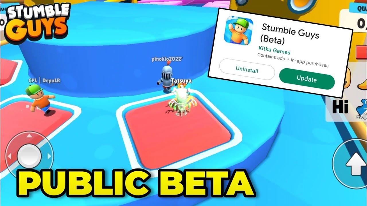 New Public Beta For Everyone !! Stumble Guys Beta - YouTube