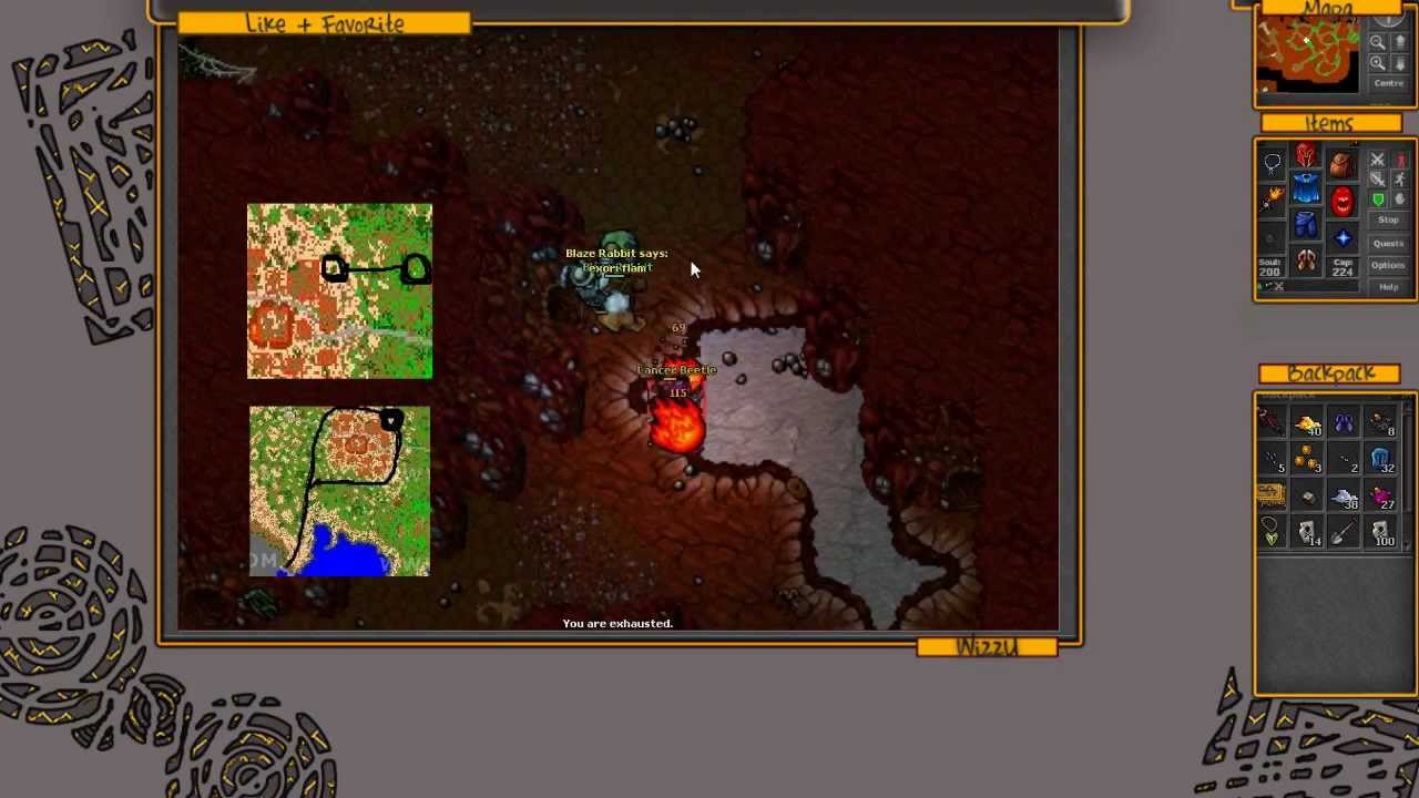 Como chegar? Onde domar a Wailing Widow - Tibia Informações #1 ...