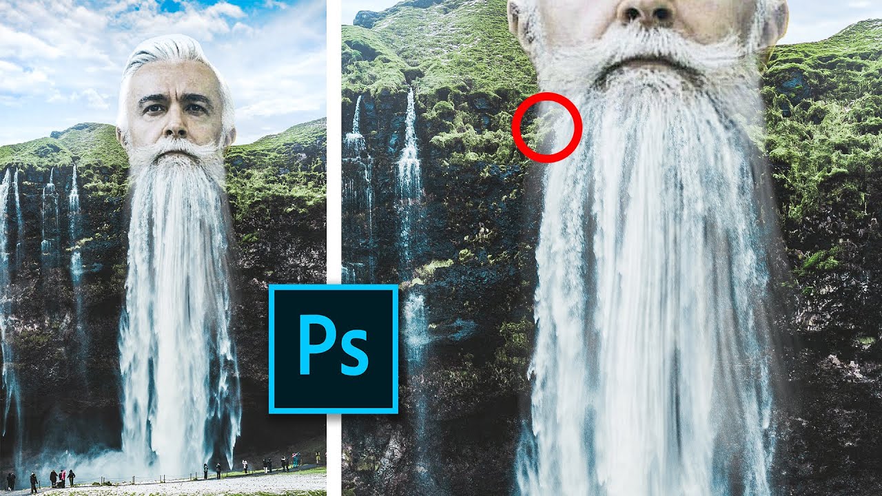 Beard Waterfall Photo Manipulation - YouTube