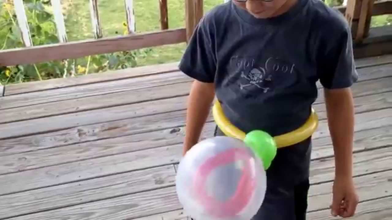 Balloon art basketball game ideas - YouTube