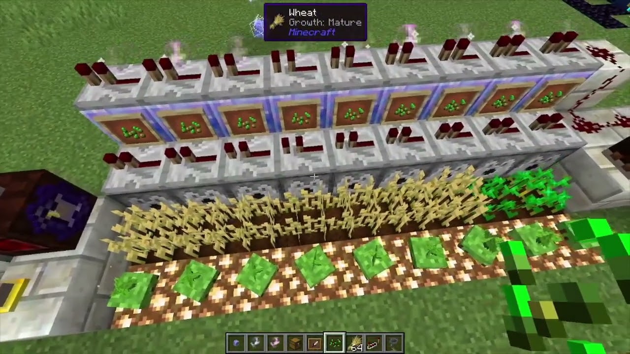 Botania: Automated Wheat farm (Using Corporea) - YouTube