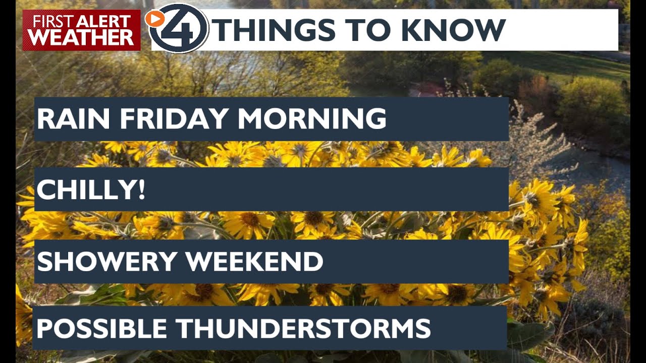 Friday showers and a rainy weekend ahead - YouTube